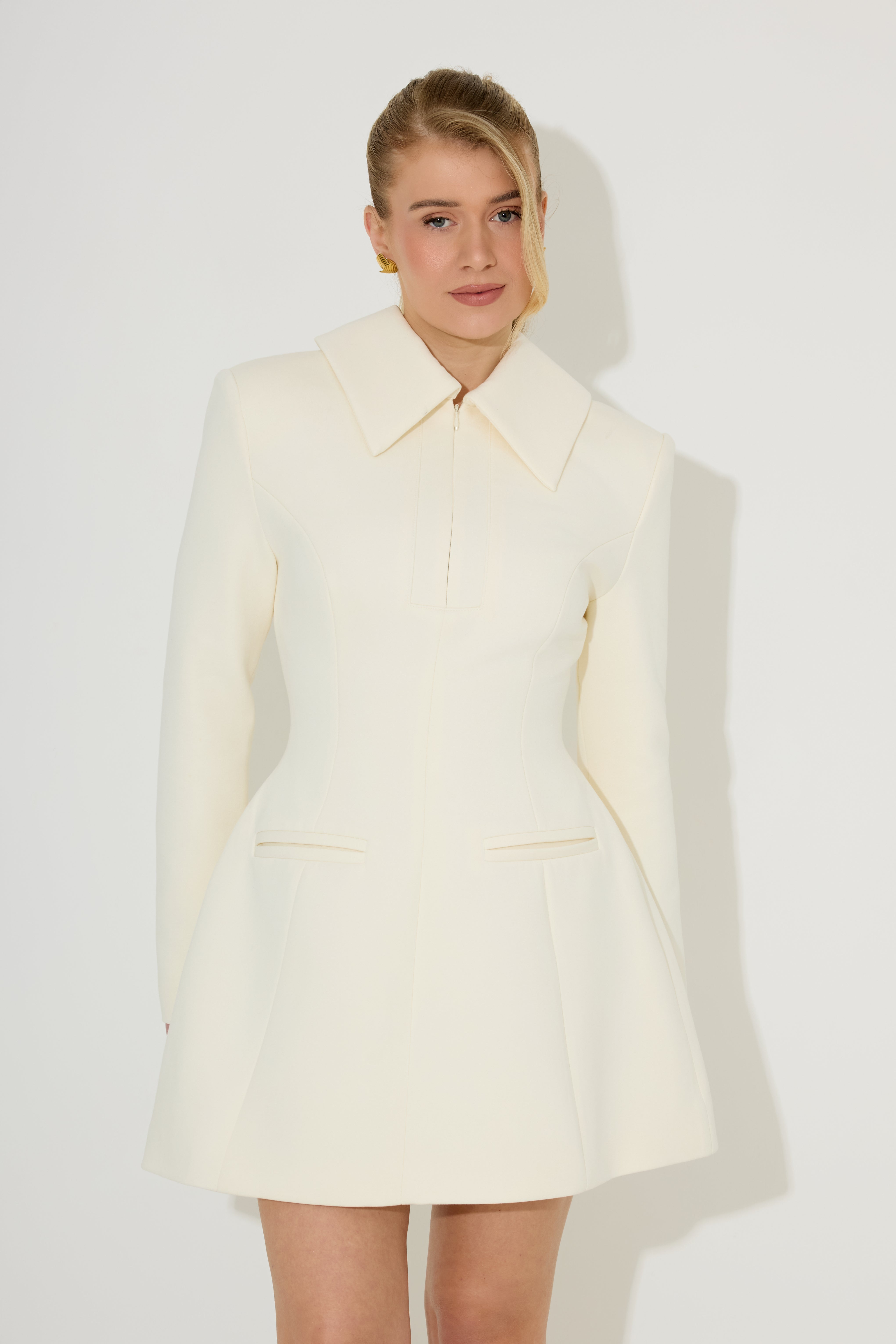 Zip Detail Mini Dress – Odd Muse